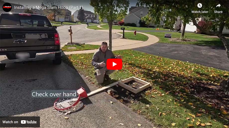 Installing a Mega Slam 60 Concrete Anchor | Mega Slam Hoops