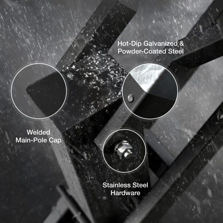 Adjustable Basketball Hoop | 72 Inch | Mega Slam Hoops